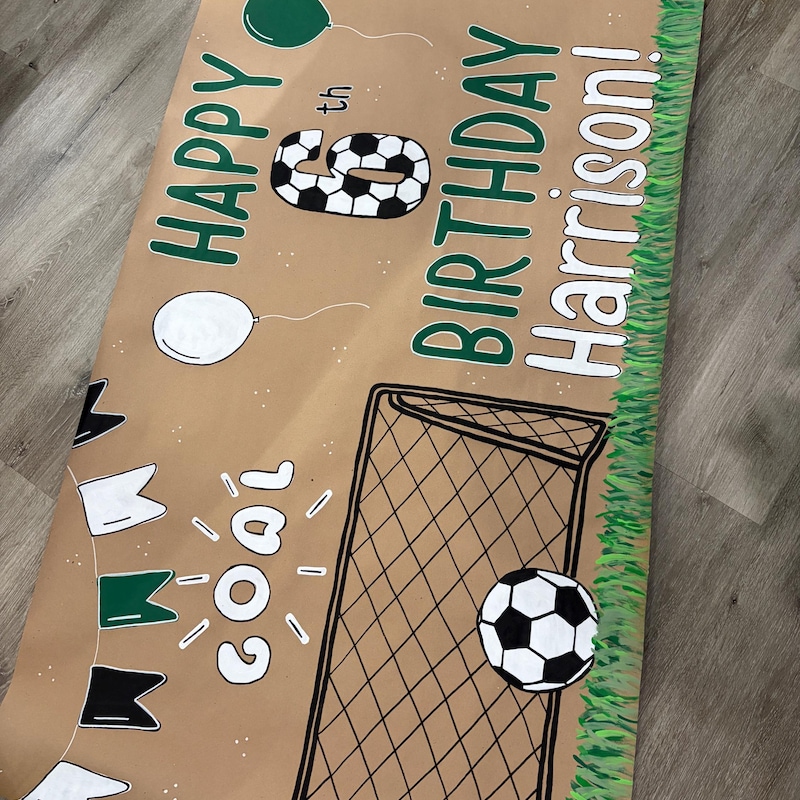 Painted Banners Soccer - Etsy