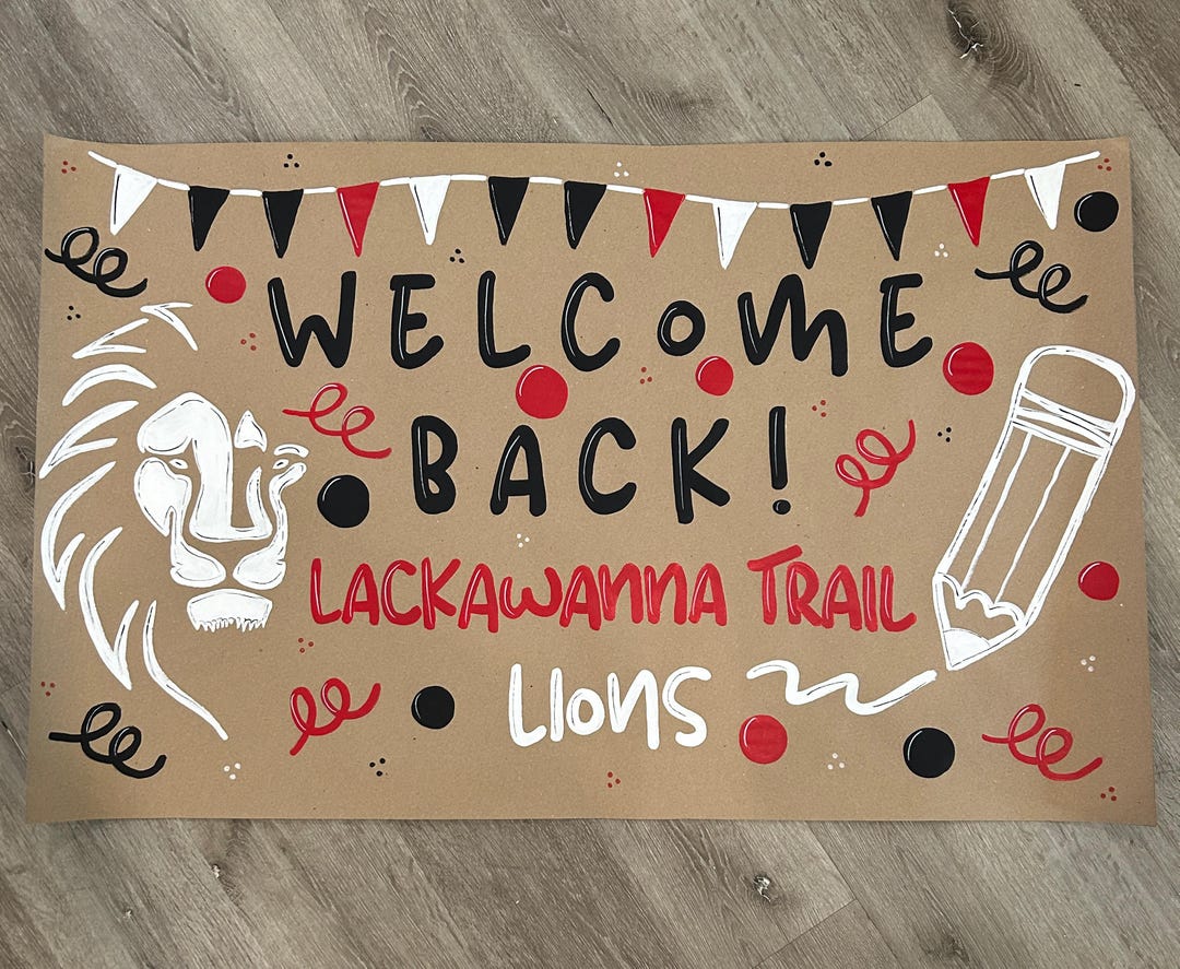 Welcome Back Banner | Teacher Banner | School Banner | Customized ...