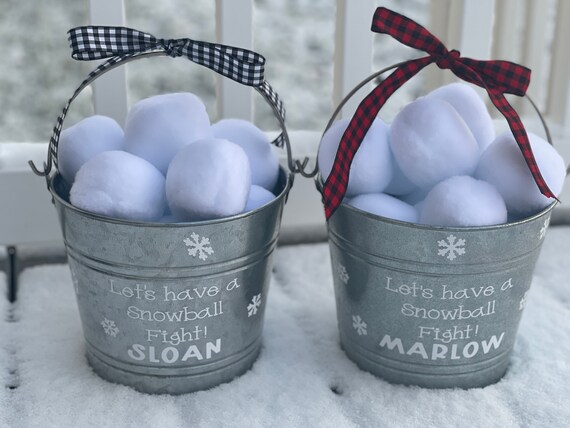 Snowball Bucket Inside Snowball Fight | Etsy