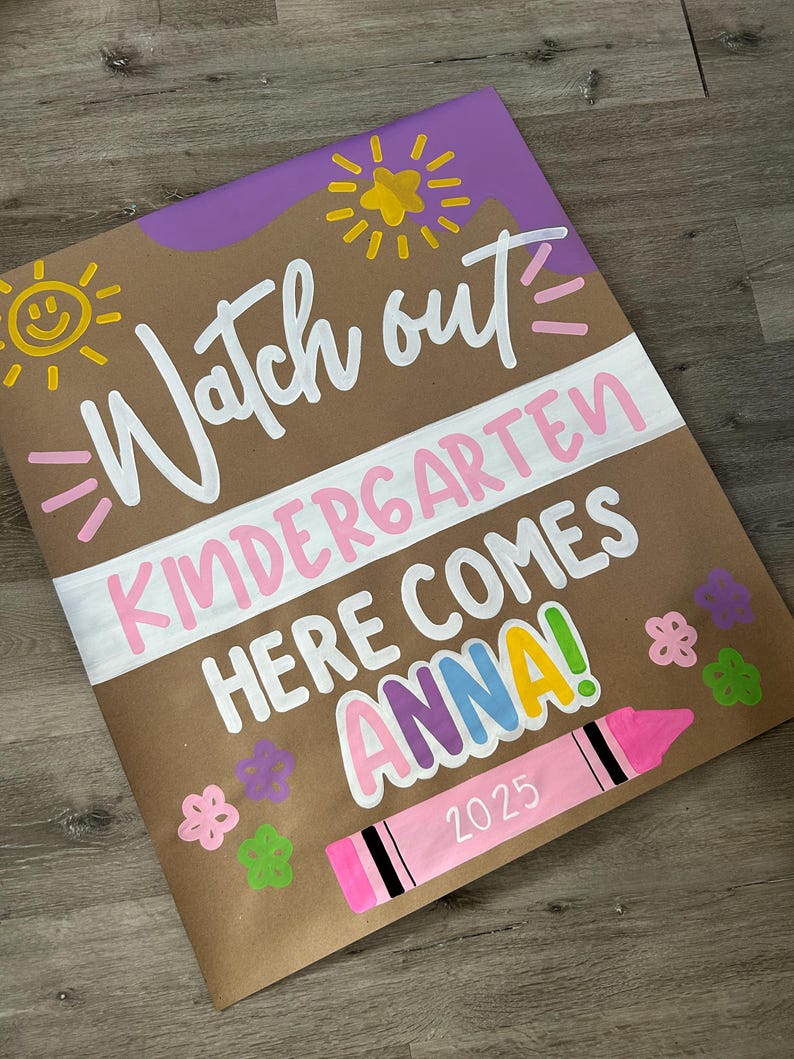 Back to School Mini Banner | First Day of School Banner | Customized ...