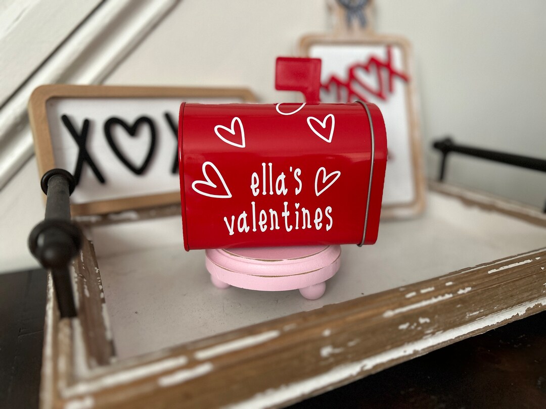 Personalized Kids Valentine's Day Mailbox - Etsy