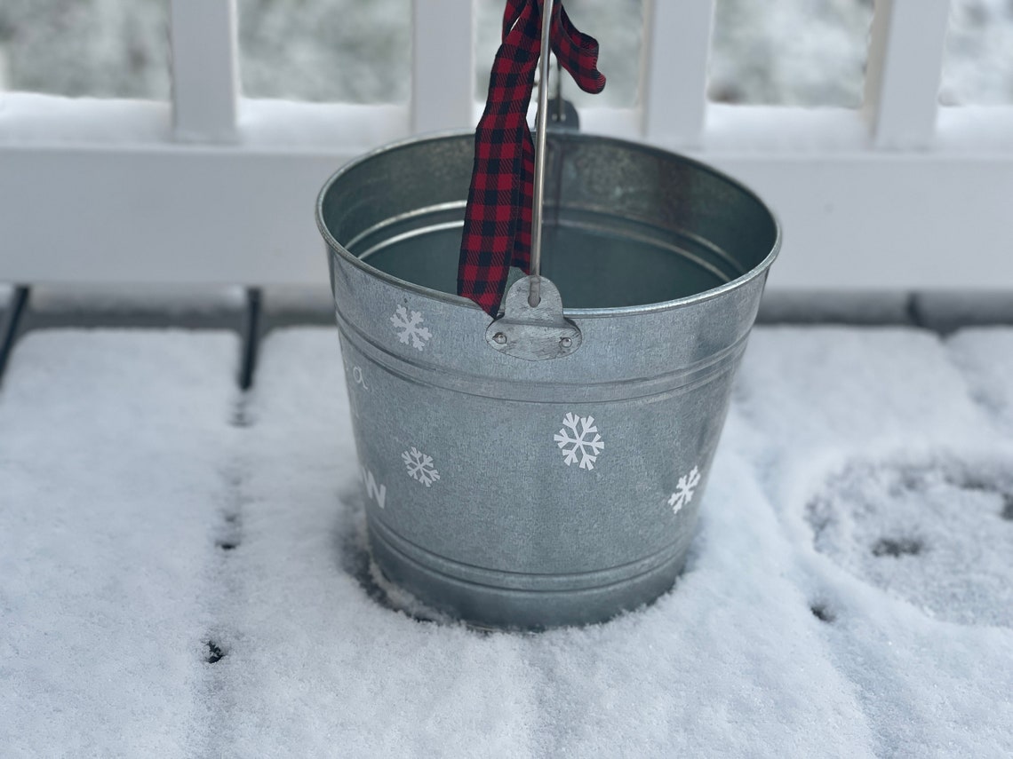 Snowball Bucket Inside Snowball Fight - Etsy