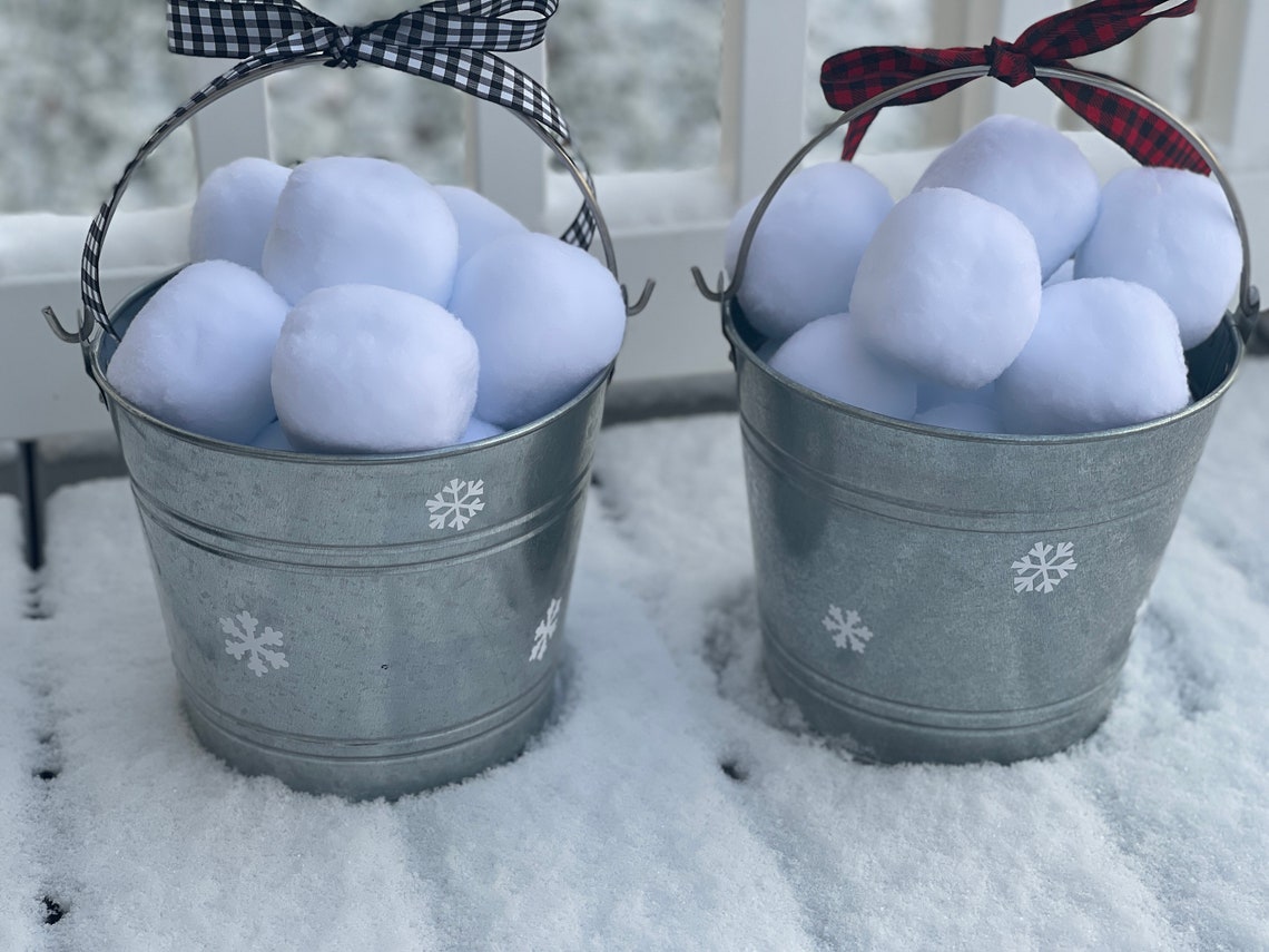 Snowball Bucket Inside Snowball Fight - Etsy