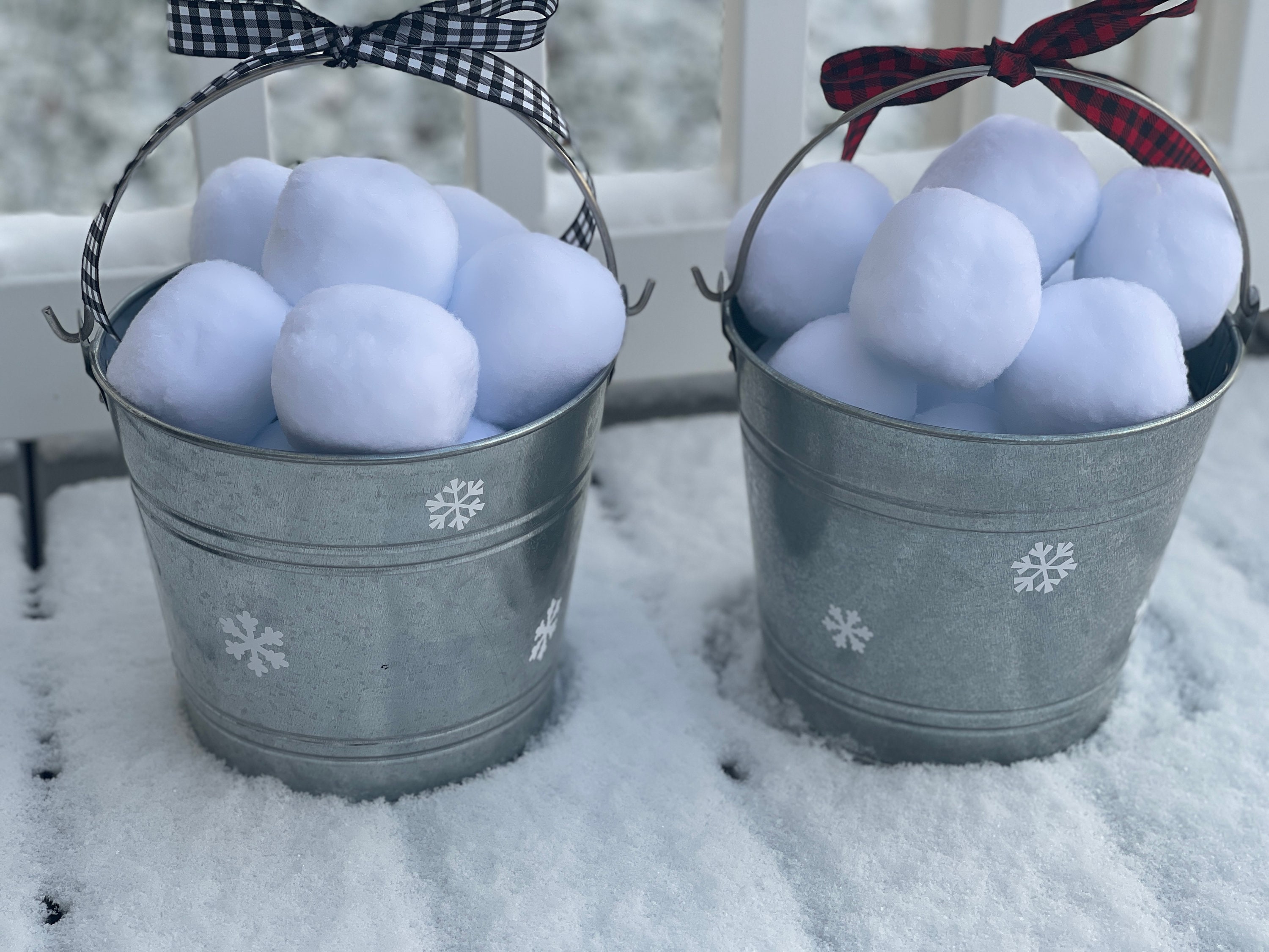 Snowball Bucket Inside Snowball Fight - Etsy