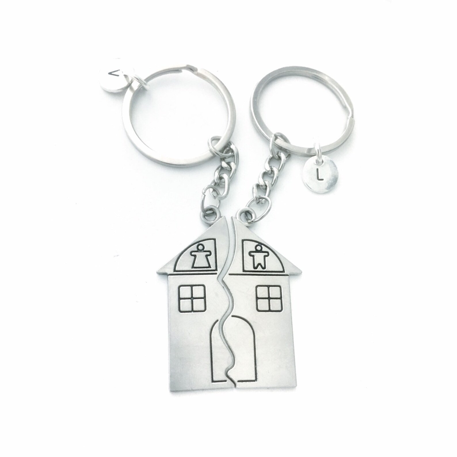 His and Hers New Home Keyrings Housewarming Keyrings Moving | Etsy