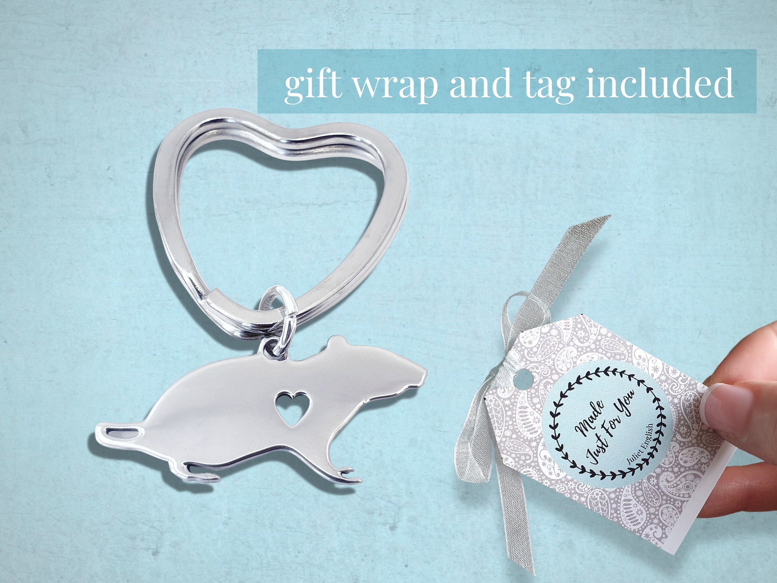 Personalised Rat Keyring Cute Rodent Keychain Pet Mouse - Etsy UK