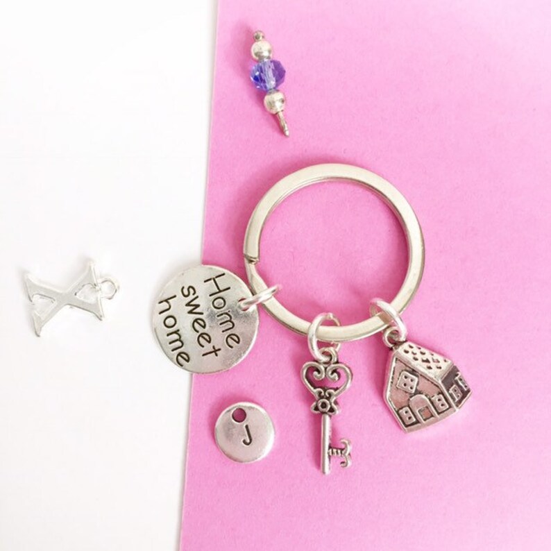 New Home Keyring Home Sweet Home Keychain Moving House New | Etsy