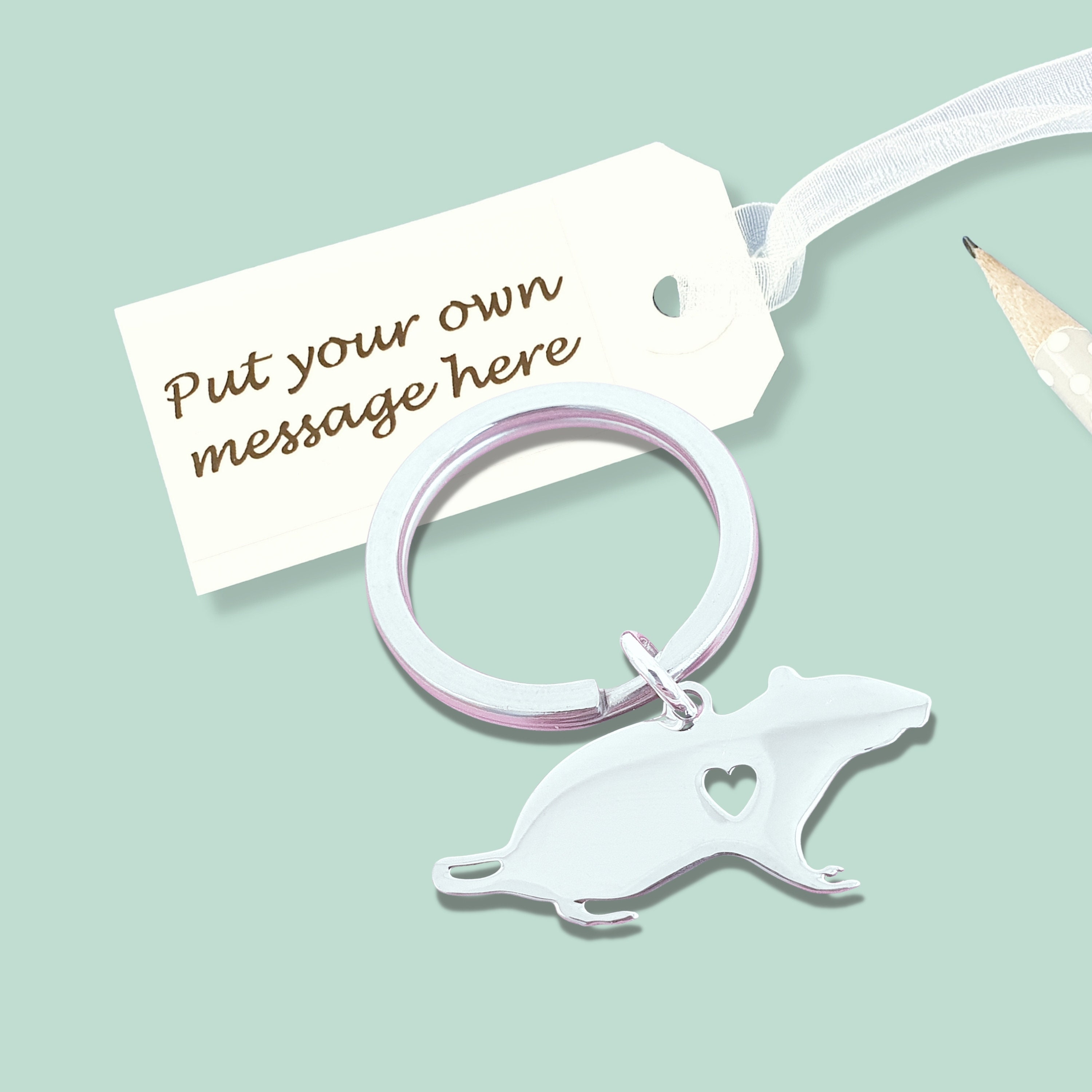 Rat Keyring Personalised Rodent Bag Clip 16th 18th 21st - Etsy UK