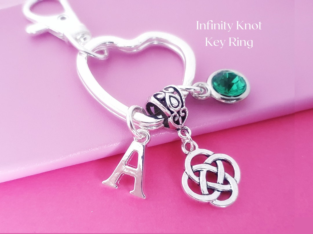 Eternity Symbol Keyring Anniversary Present, Celtic Infinity Knot ...