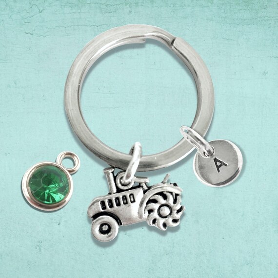 Personalised Tractor Keyring Tractor Gifts Farm Bag Charm - Etsy UK