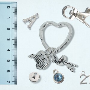 Caravan Key Ring, Personalised Novelty Camper Owner Keychain ...