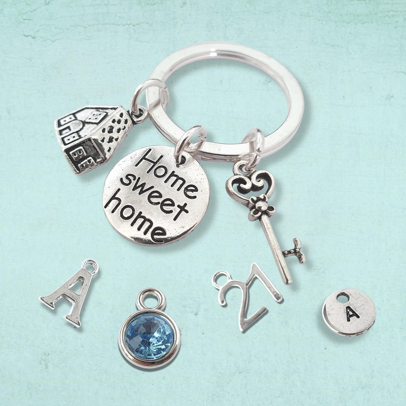 New Home Keyring Home Sweet Home Keychain Moving House New - Etsy UK