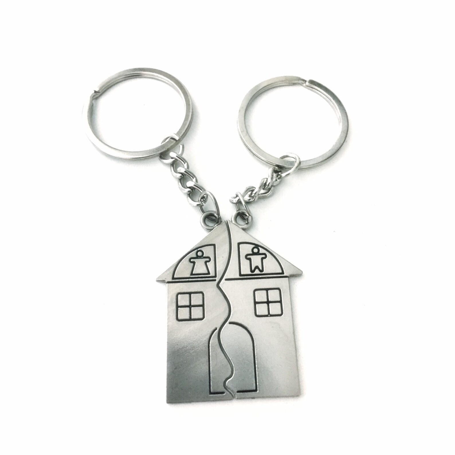 His and Hers New Home Keyrings Housewarming Keyrings Moving | Etsy