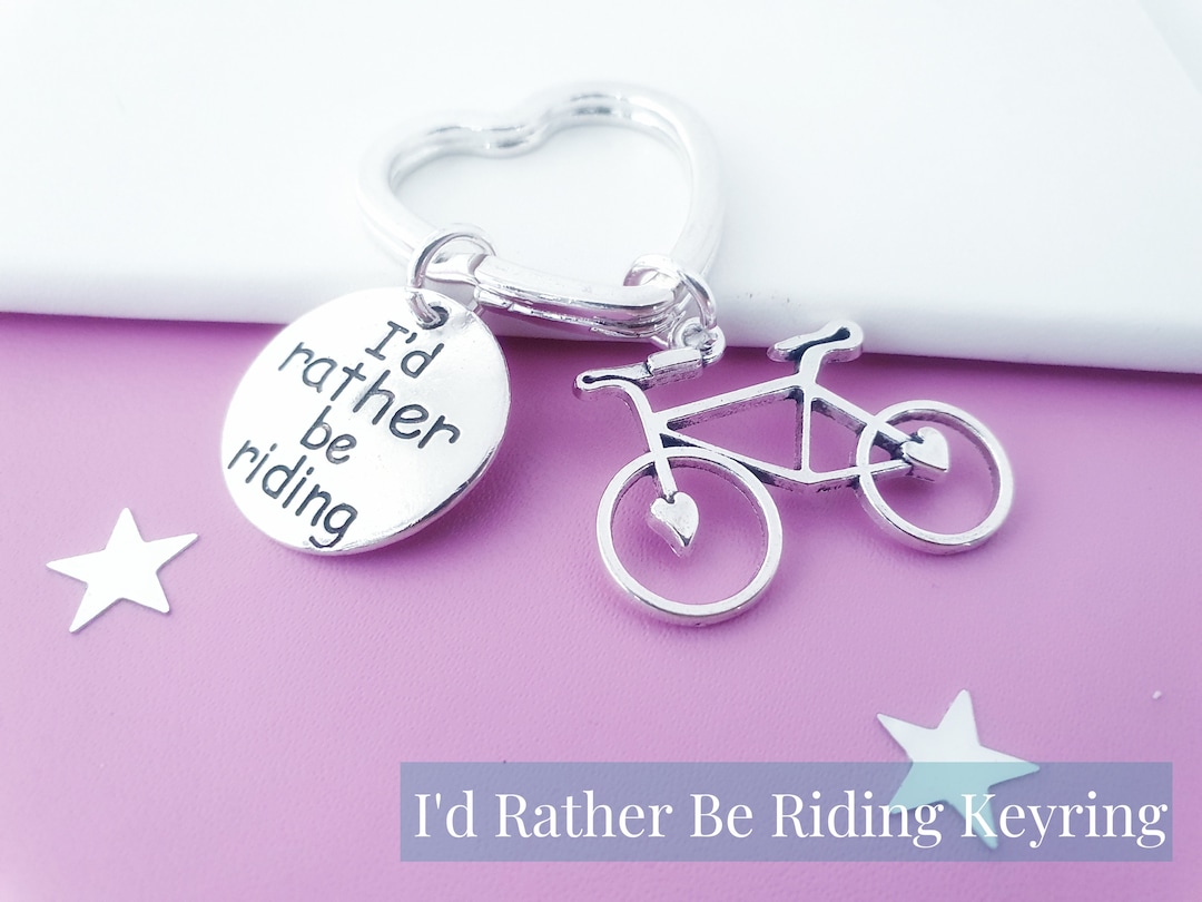 Bicycle Keyring for Bike Rider, Cyclist Keychain, Personalised Gift for ...