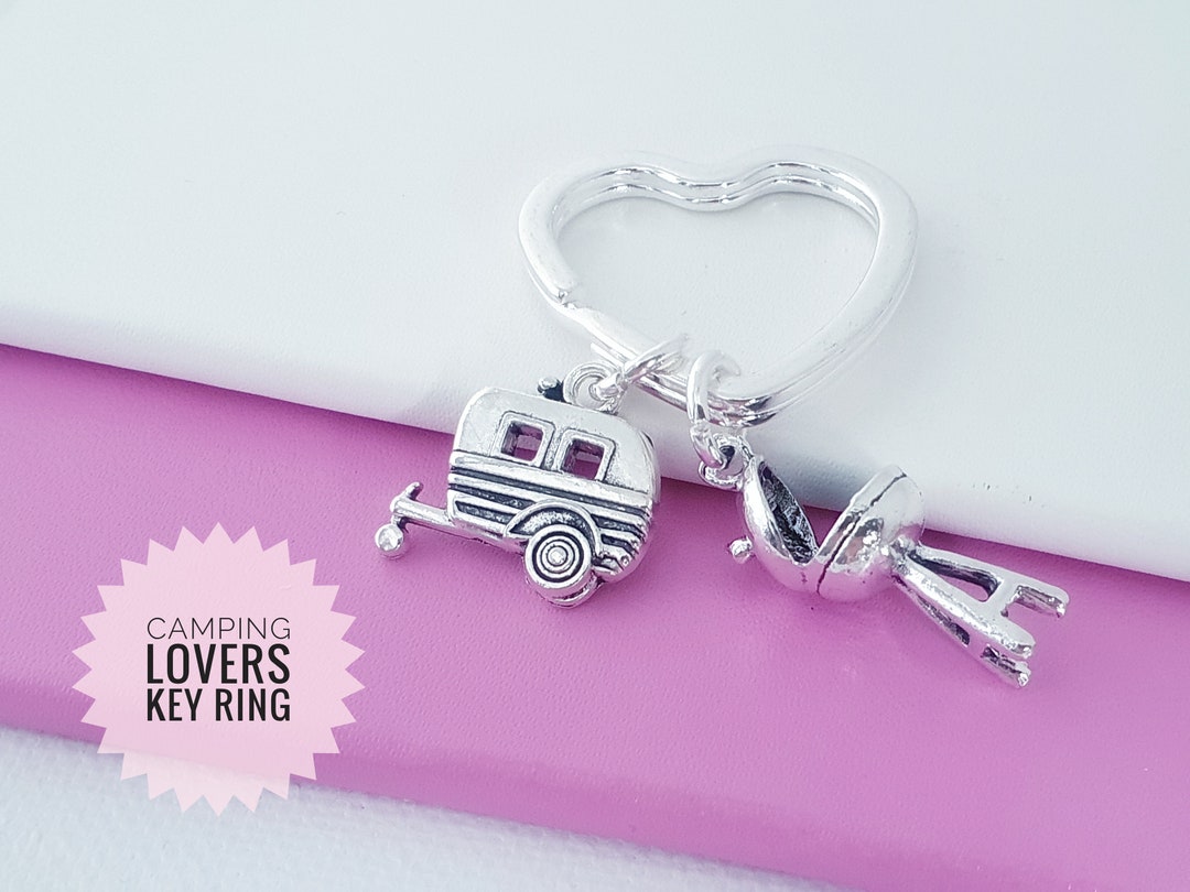 Caravan Key Ring, Personalised Novelty Camper Owner Keychain ...