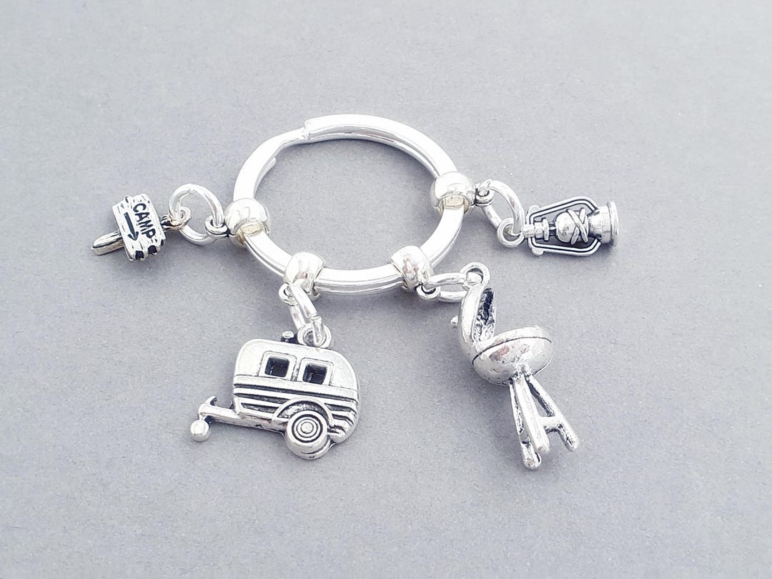 Caravan Key Ring, Personalised Novelty Camper Owner Keychain ...