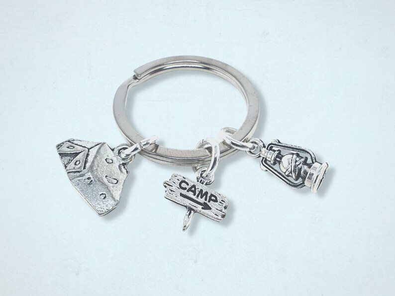 Camping Charm Keyring Gift for Campers Scout Gift Tent - Etsy UK
