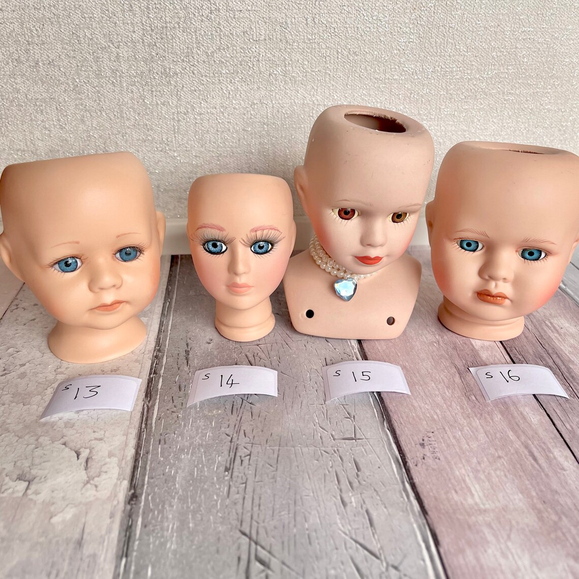 Porcelain Doll Heads Craft Planters Etsy