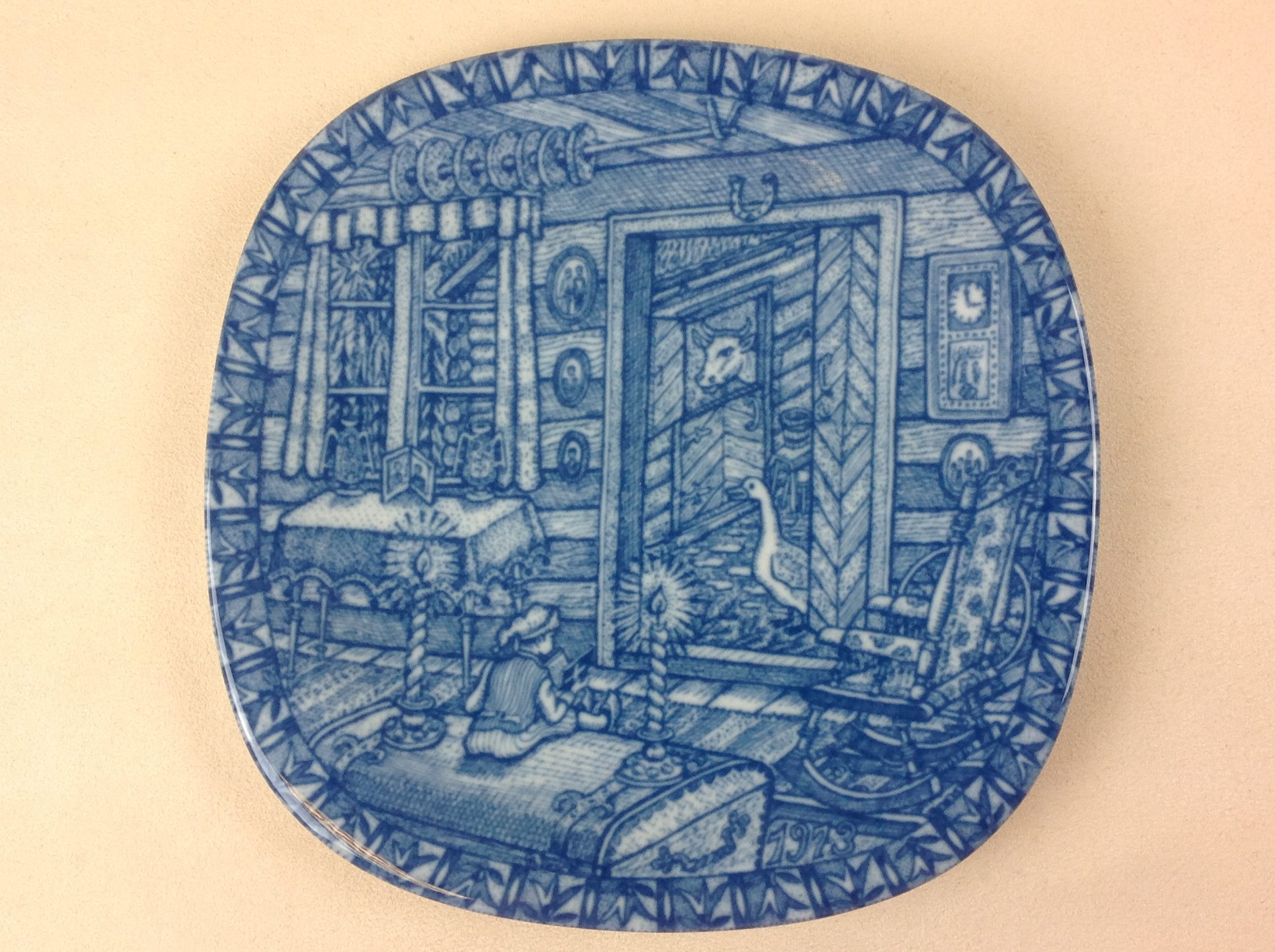 1973 Rorstrand Sweden Collector's Plate, Design Gunnar Nylund ...