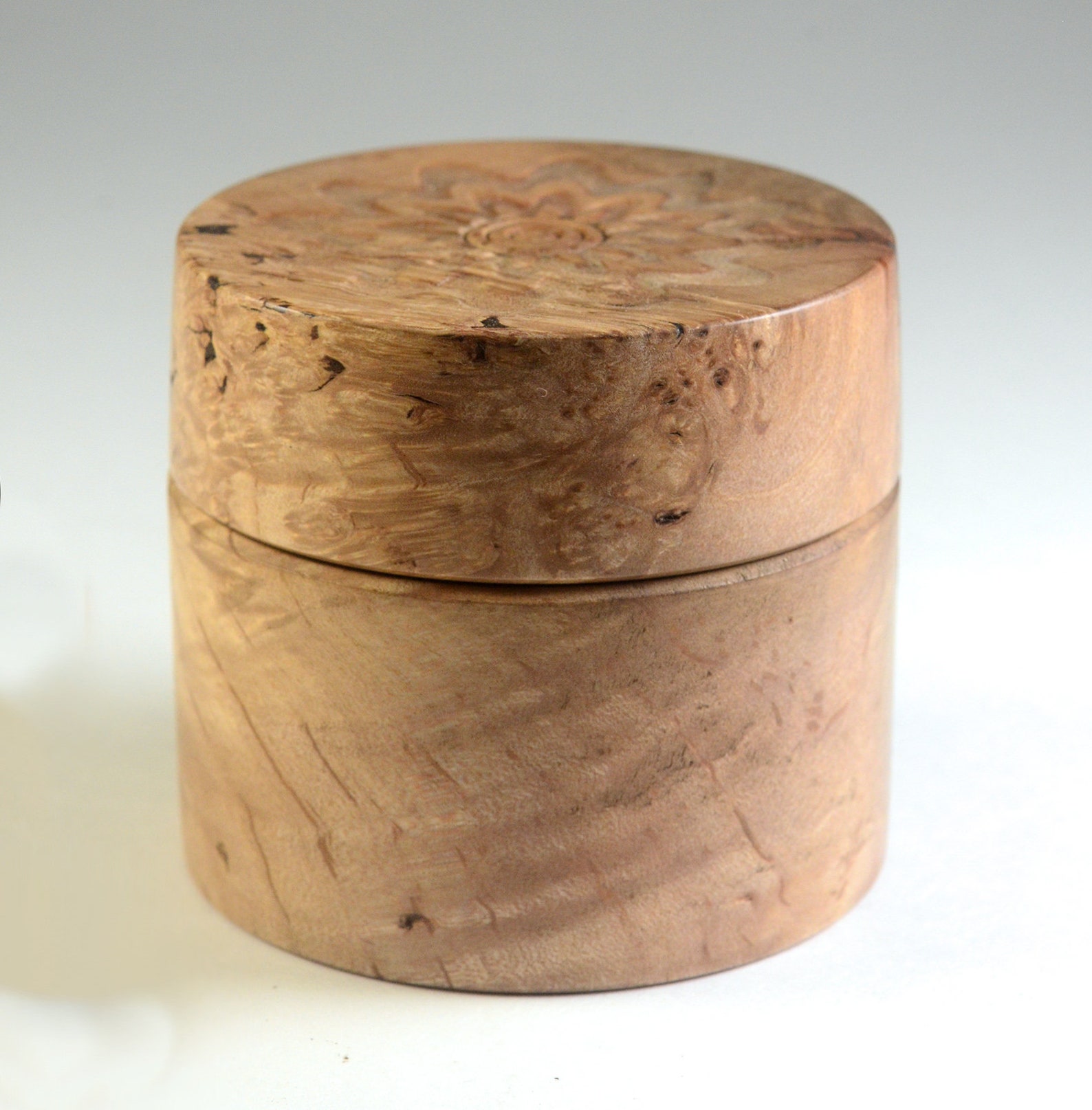 Maple Lathe Turned Lidded Box - Etsy