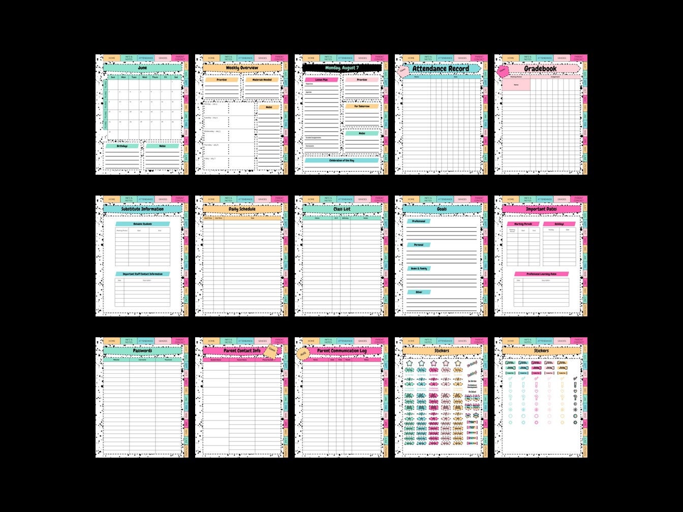 Digital Lesson Planner for Teachers 2023-2024 Google Slides - Etsy