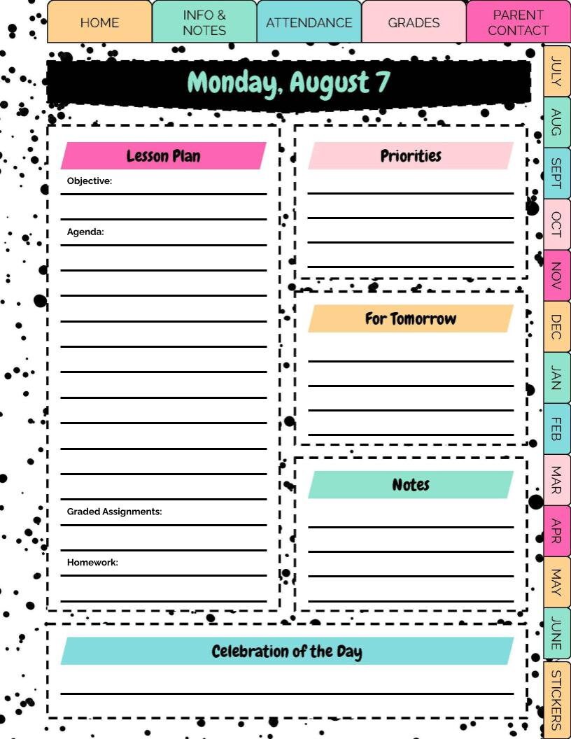 Digital Lesson Planner for Teachers 2023-2024 Google Slides - Etsy