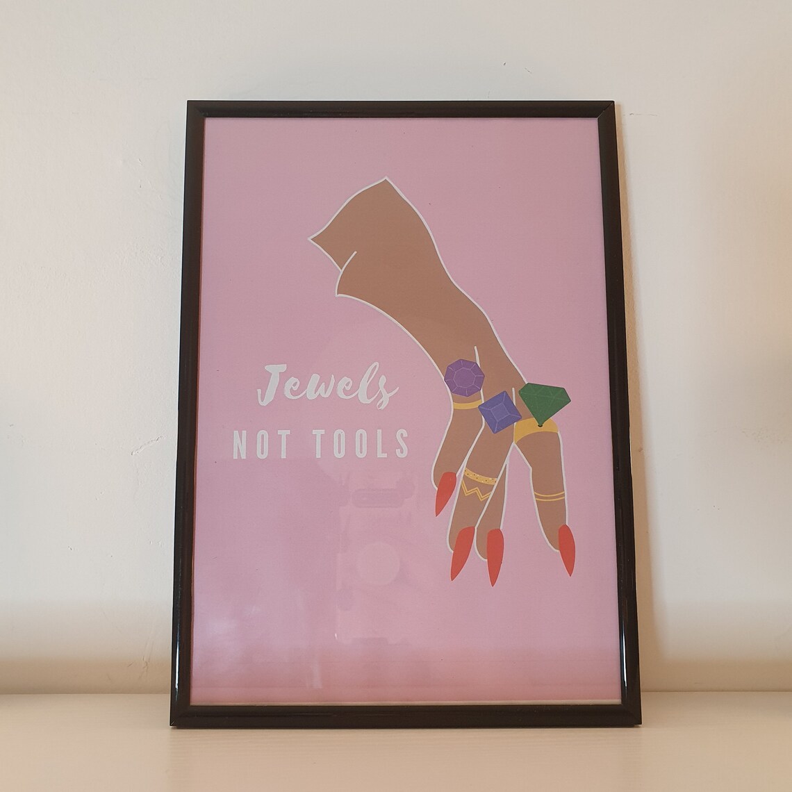 Nail Tech Art | Jewels Not Tools | Wall Art | Digital Prints | Salon ...