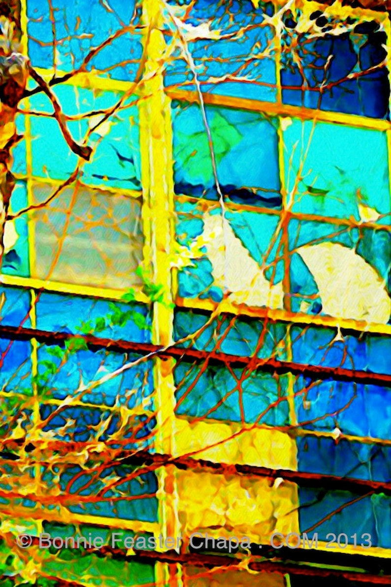 Abstract Window Modern Texas Art Limited Edition Wall Art Giclee Print ...