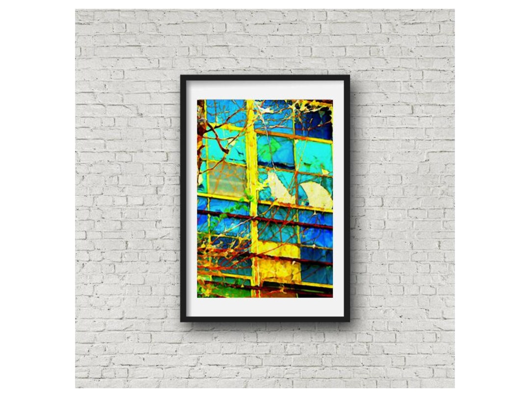 Abstract Window Modern Texas Art Limited Edition Wall Art Giclee Print ...