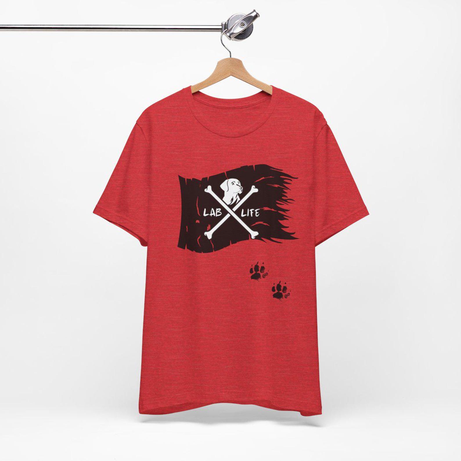 Fun Lab Pirate Flag T-shirt | Beach Lab Life Tee | Labrador Owner T ...