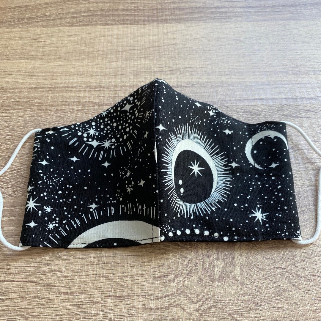 Glow in the Dark Celestial Face Mask With Filter Pocket Made in the USA ...