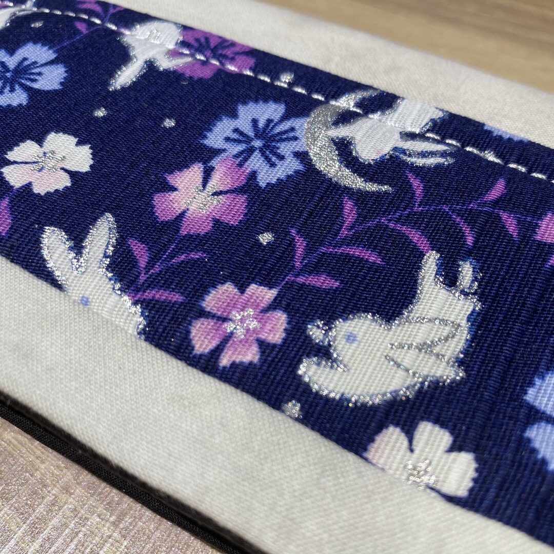 Japanese Usagi Fabric Quilted Checkbook Cover Rabbit Bunnies Easter - Etsy