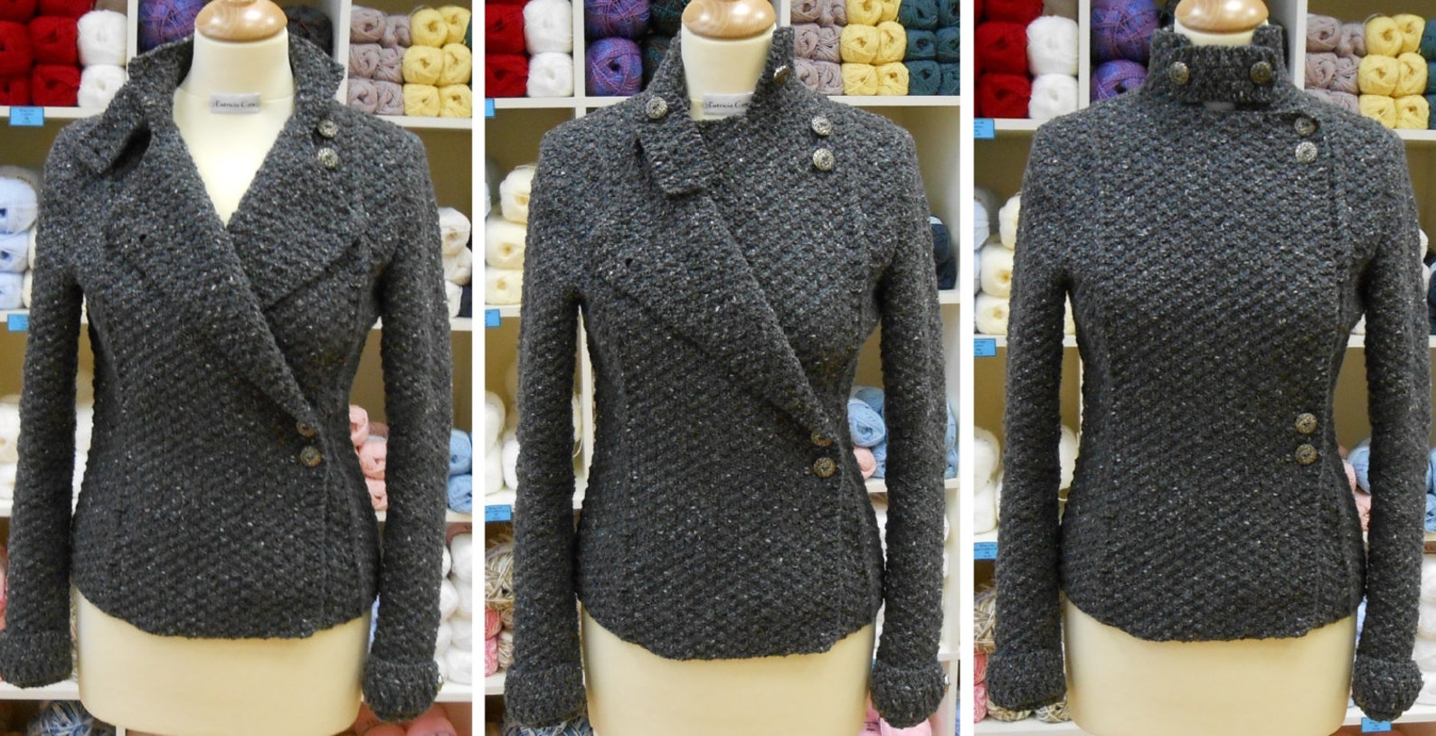 Military Style Jacket Knitting Pattern PDF - Etsy