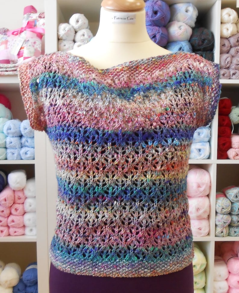 Lace Summer T-shirt Tee Knitting Pattern PDF - Etsy