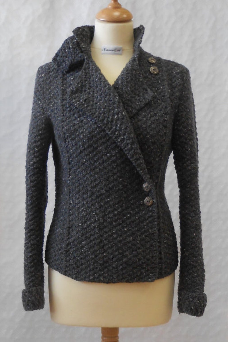 Military Style Jacket Knitting Pattern PDF - Etsy