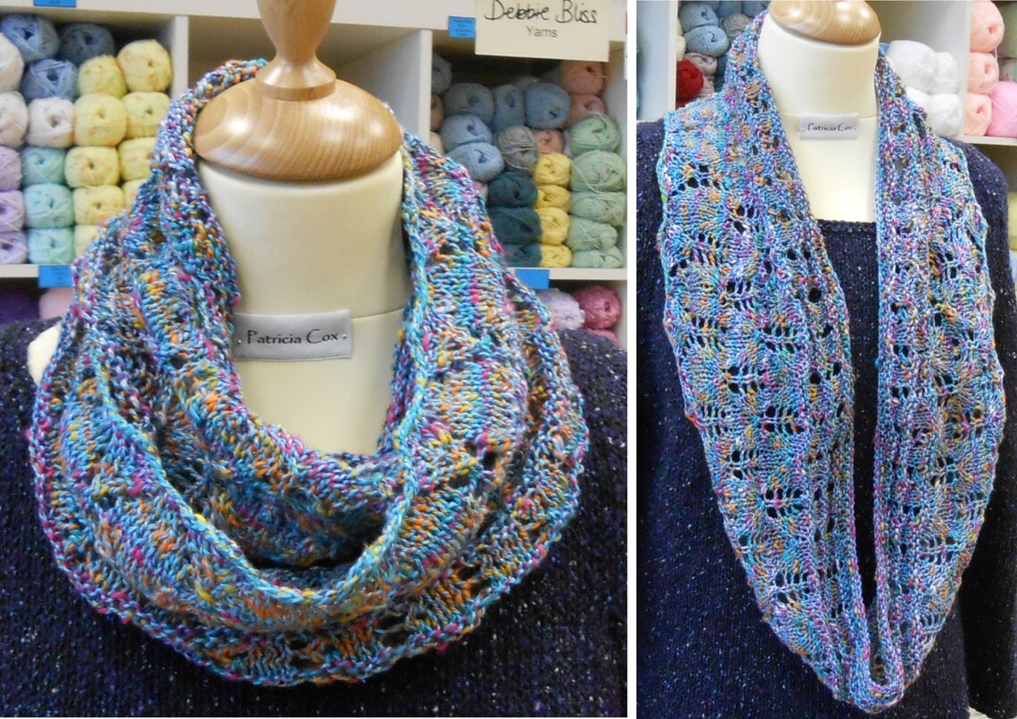 Lace Knit Cowl Knitting Pattern PDF - Etsy