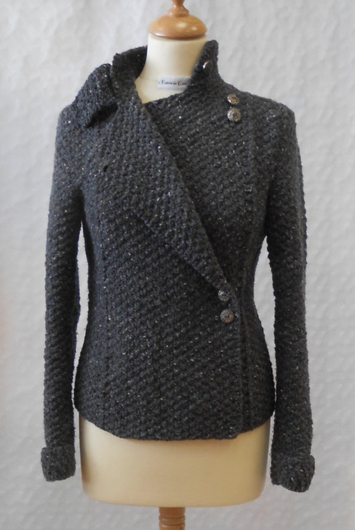 Military Style Jacket Knitting Pattern PDF - Etsy