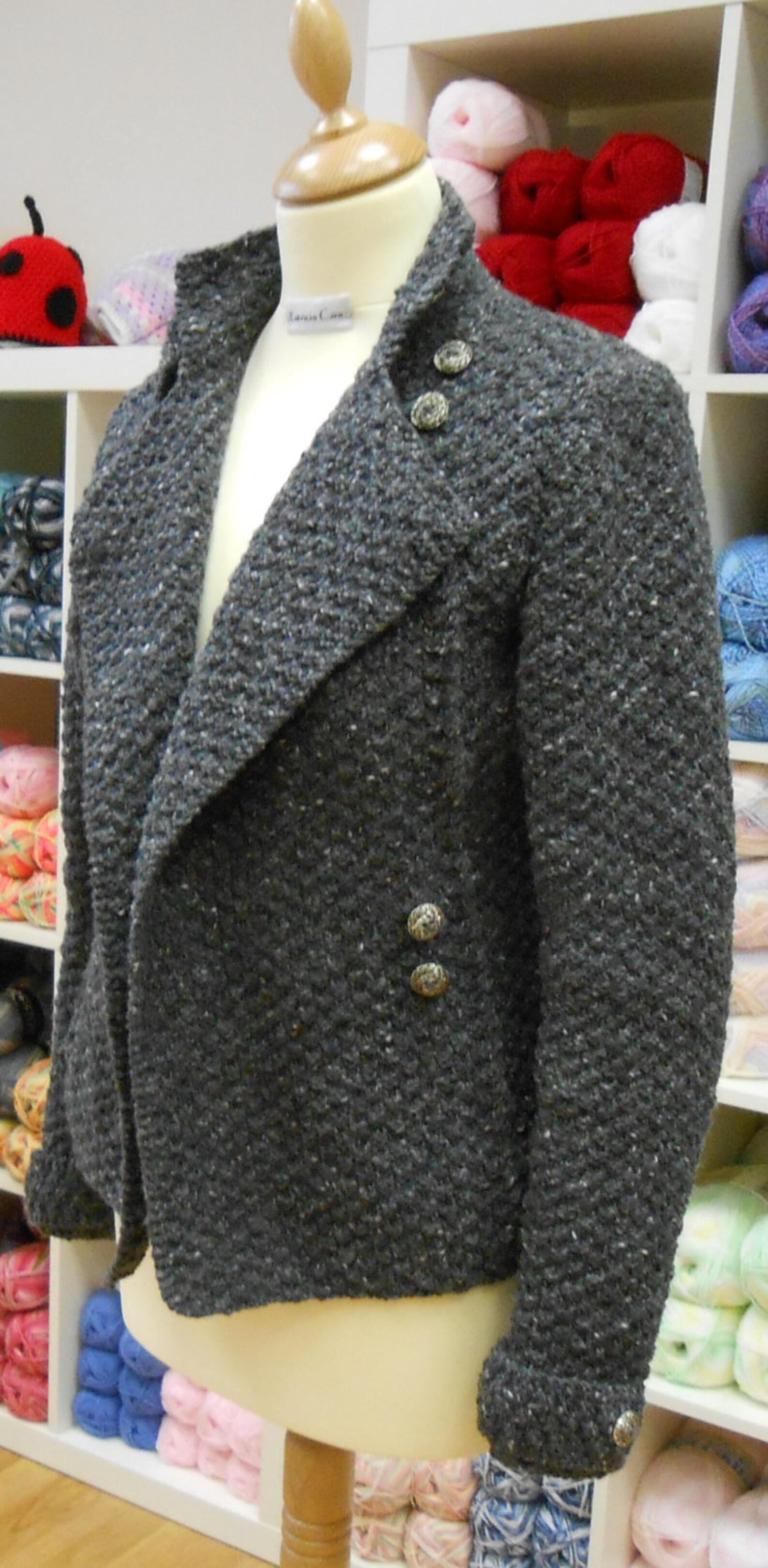 Military Style Jacket Knitting Pattern PDF - Etsy