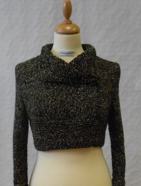 Waterfall Cropped Jacket Knitting Pattern PDF - Etsy