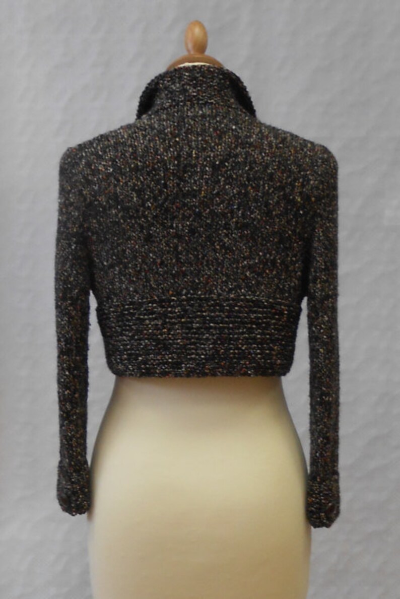 Waterfall Cropped Jacket Knitting Pattern PDF - Etsy