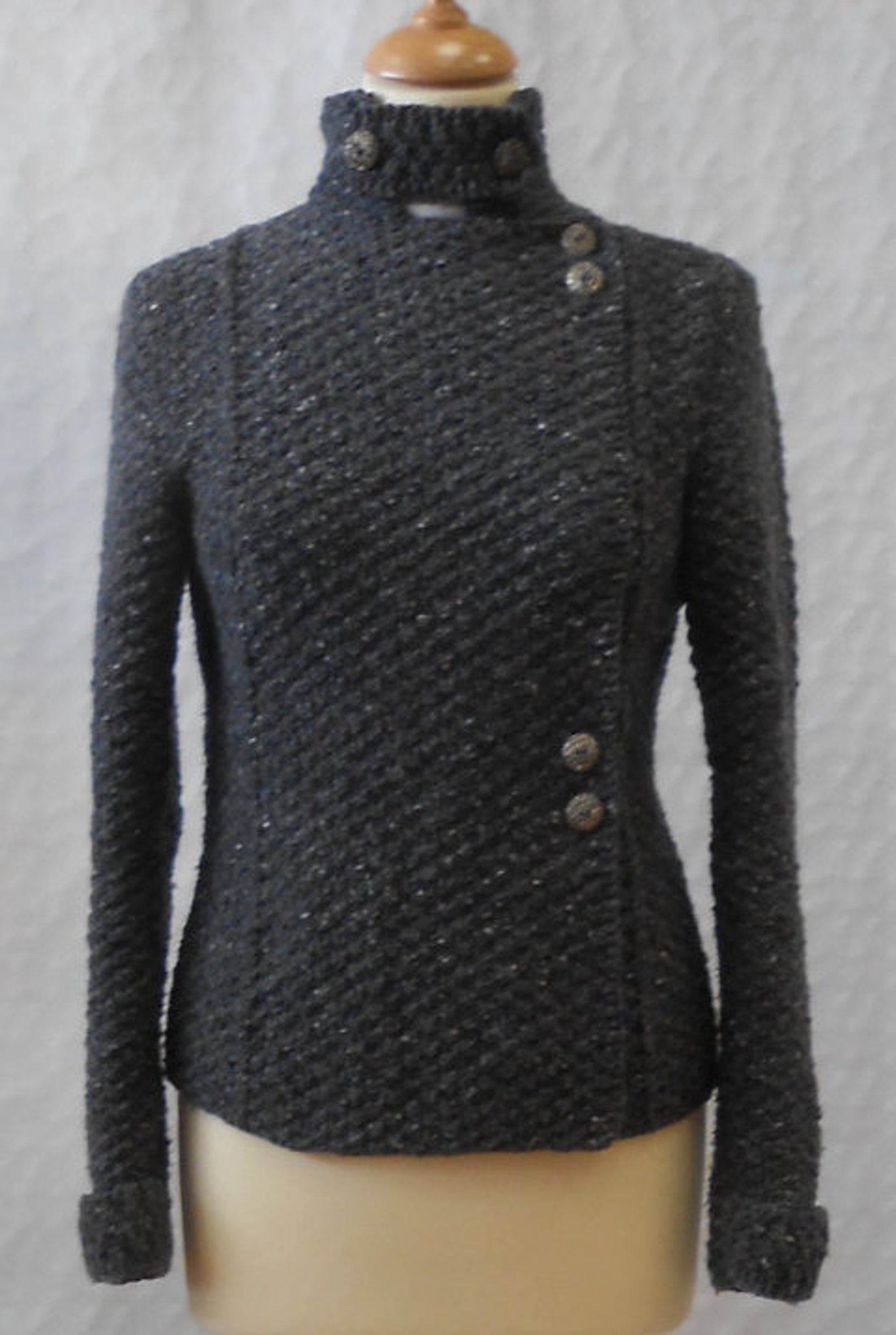 Military Style Jacket Knitting Pattern PDF - Etsy