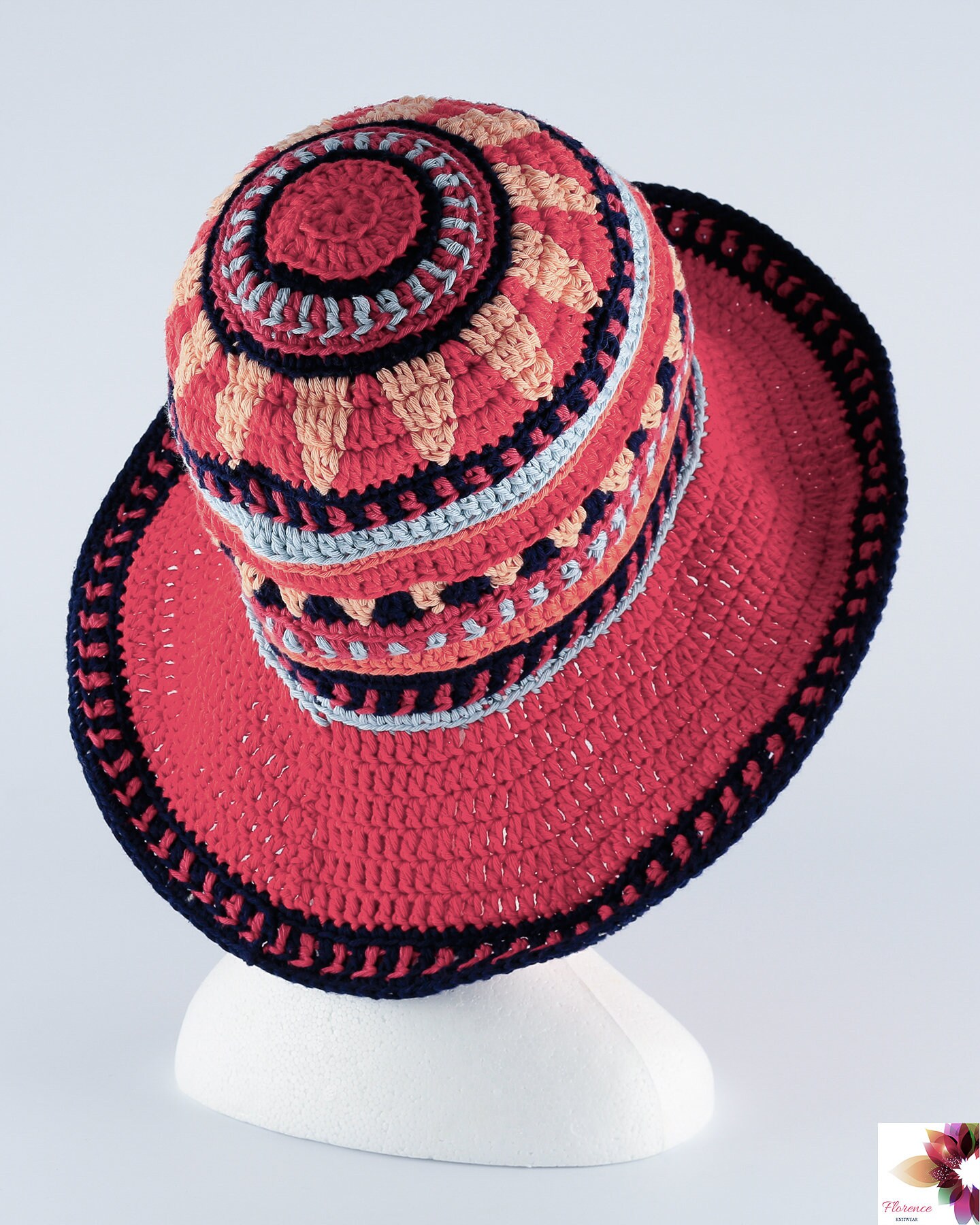 Spring Summer Hat Bucket Hat Cotton Hat Striped Hat - Etsy