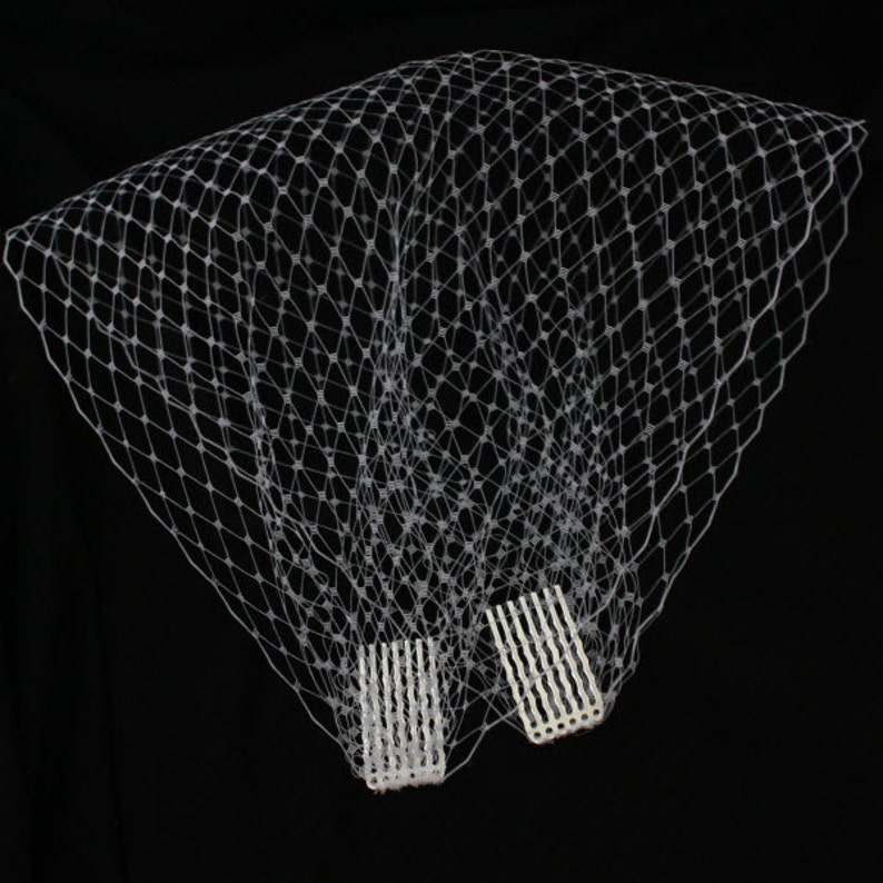 Birdcage Bridal Veil and Netted Blusher Veil. Wedding Veil and - Etsy