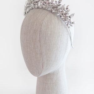 Bridal Tiara and Statement Wedding Headpiece. Pearl Wedding Headpiece ...