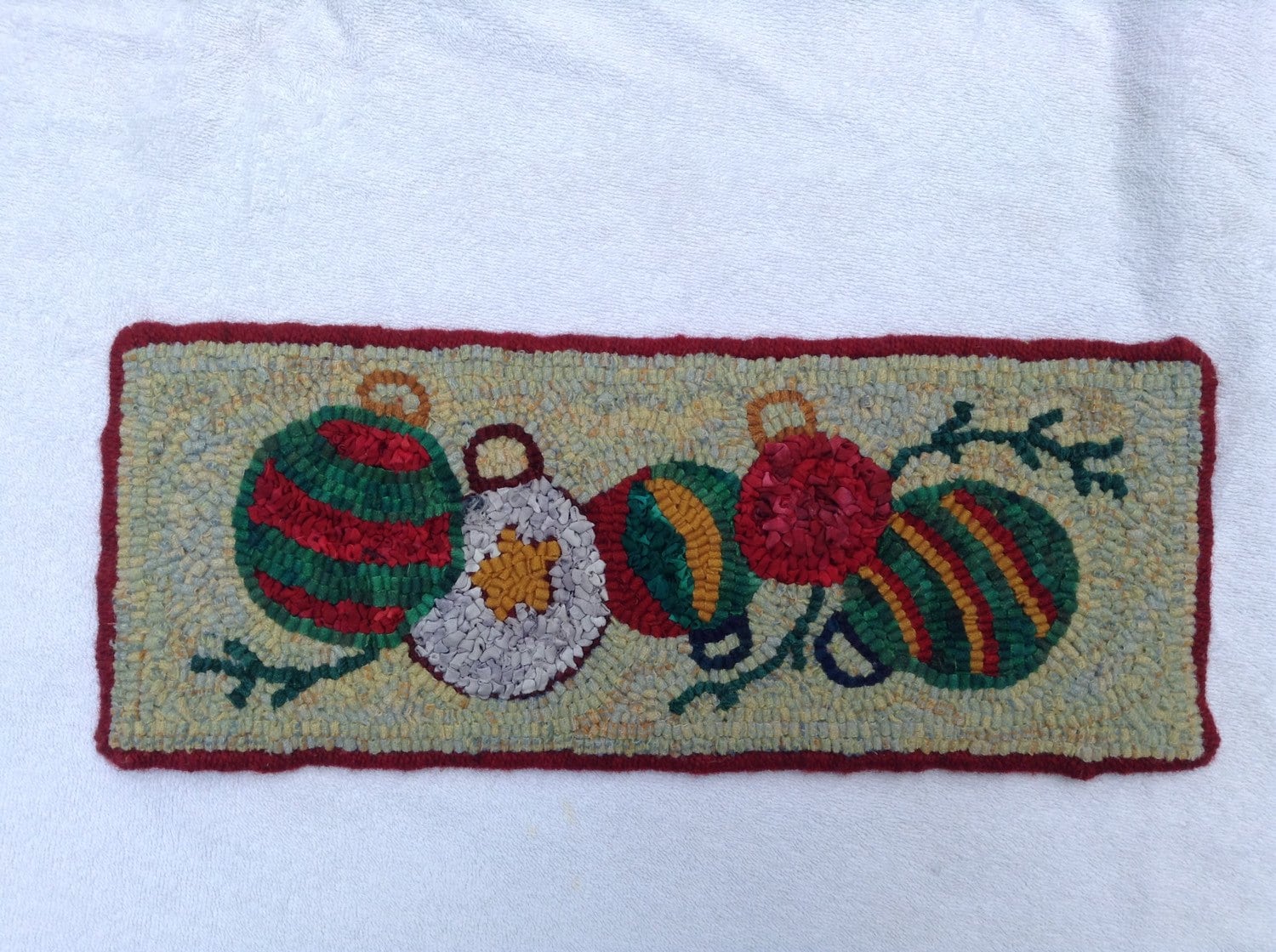Christmas Balls Rug Hooking Pattern 17 x 6 | Etsy