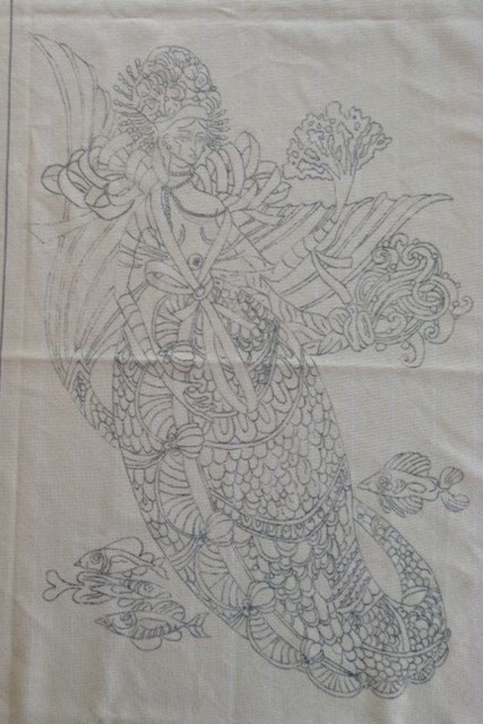 David Galchutt - Fashion Mermaid Rug Hooking Pattern (24" X 36") - Etsy