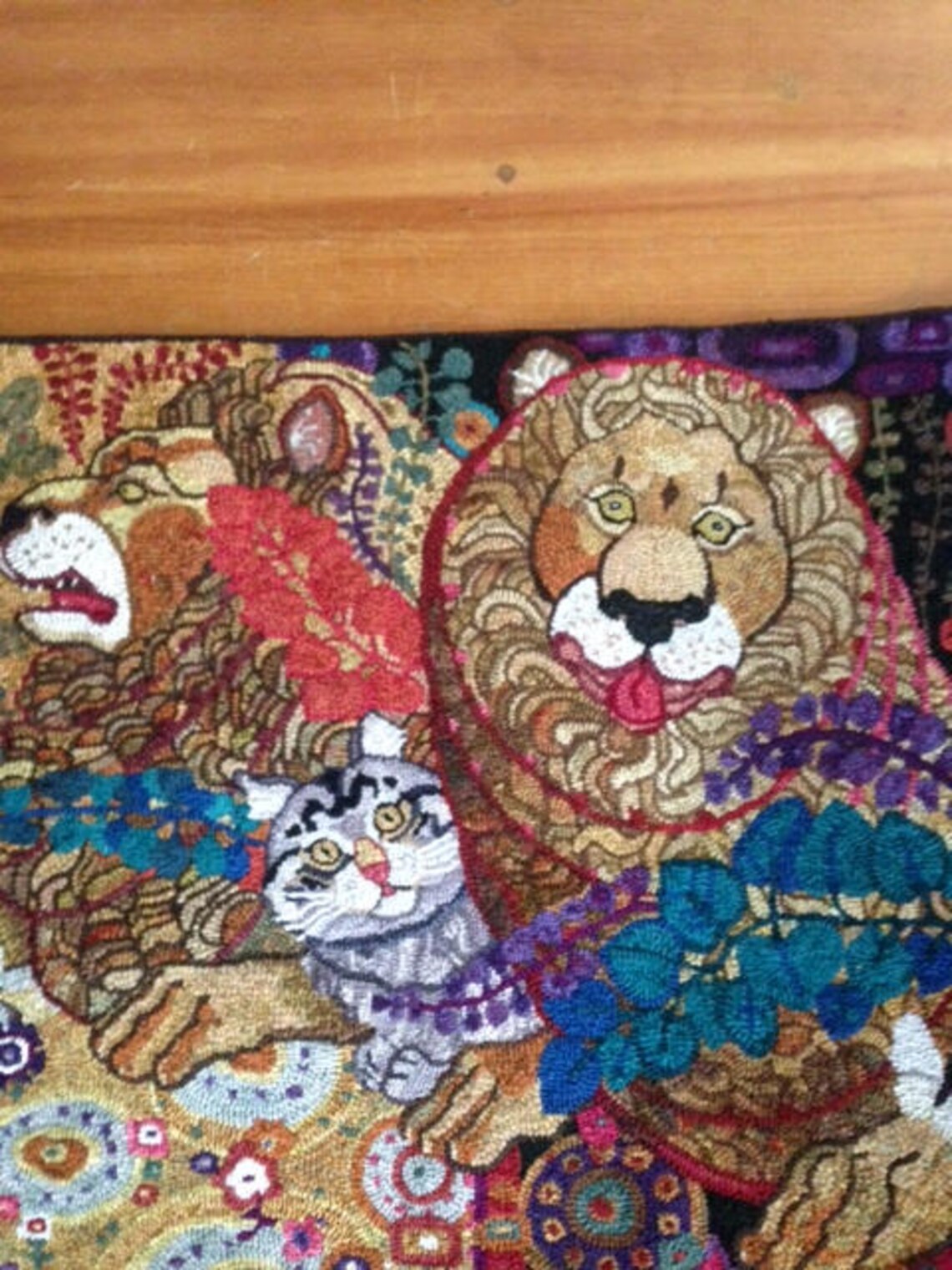 Galchutt LEONINE TAPESTRY Rug Hooking Pattern 27 X | Etsy