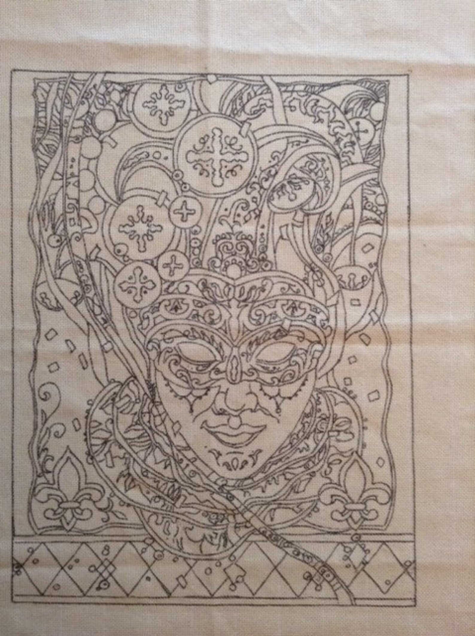 Galchutt Carnival Rug Hooking Pattern 21 x 26 | Etsy