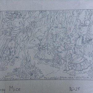 Galchutt GYPSY MICE Rug Hooking Pattern 23 X 36 - Etsy