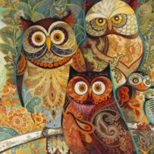 Galchutt OWLS WISE GUYS Rug Hooking Pattern 32 X - Etsy